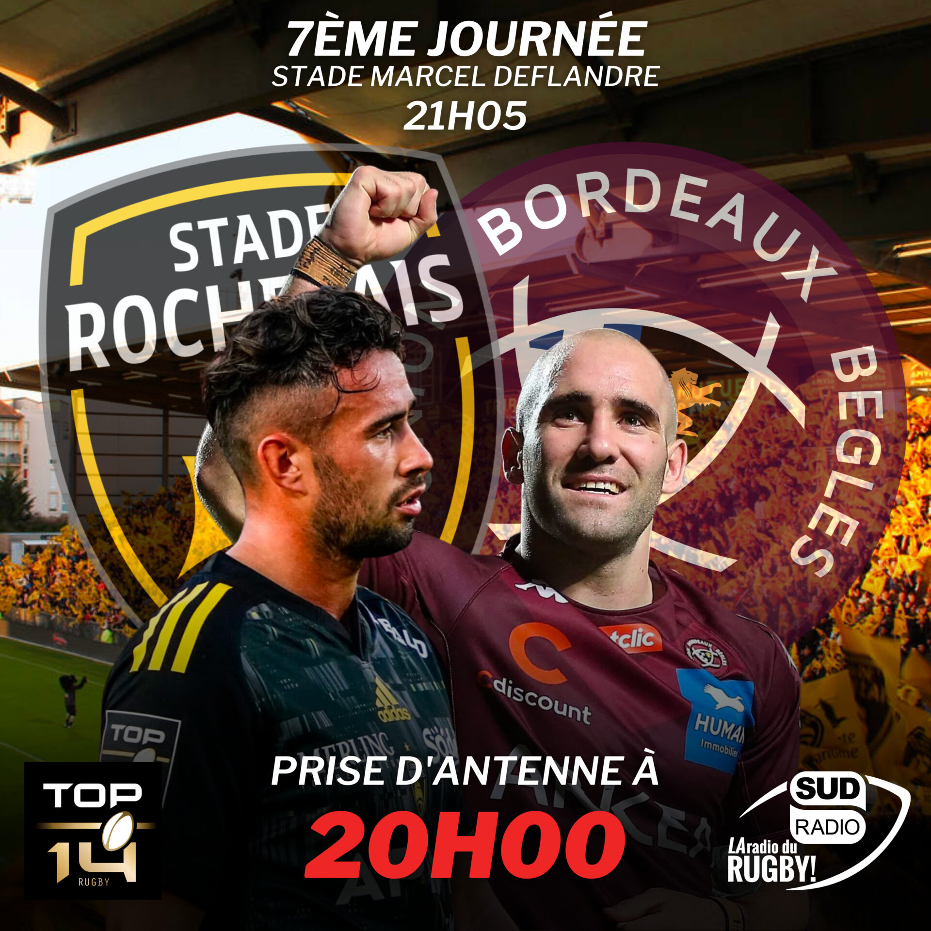 Top 14 - 7ème journée : Stade Rochelais vs Union Bordeaux Bègles | Sud ...