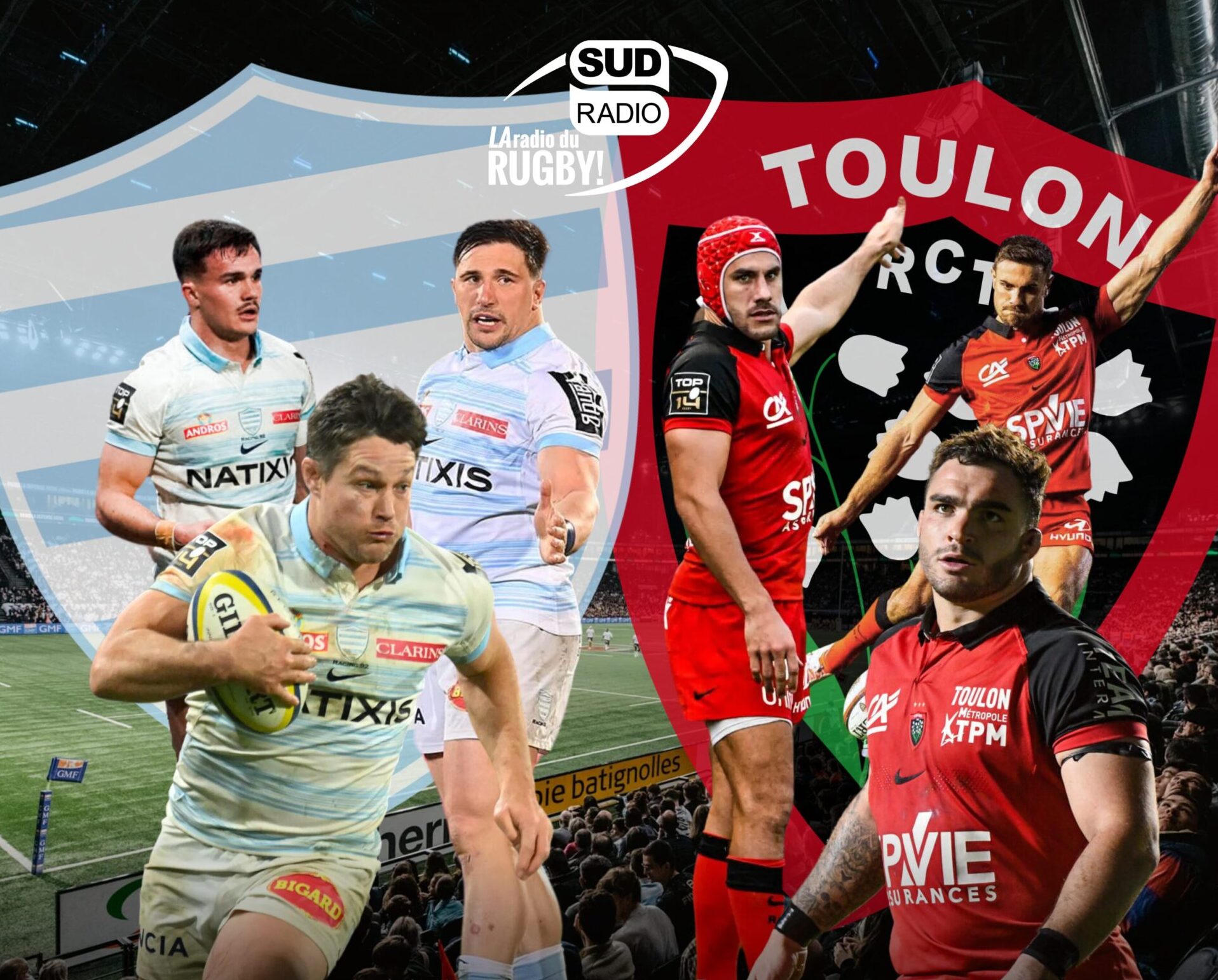 18ème journée du Top 14 : Racing 92 - Toulon | Sud radio rugby | Sud ...